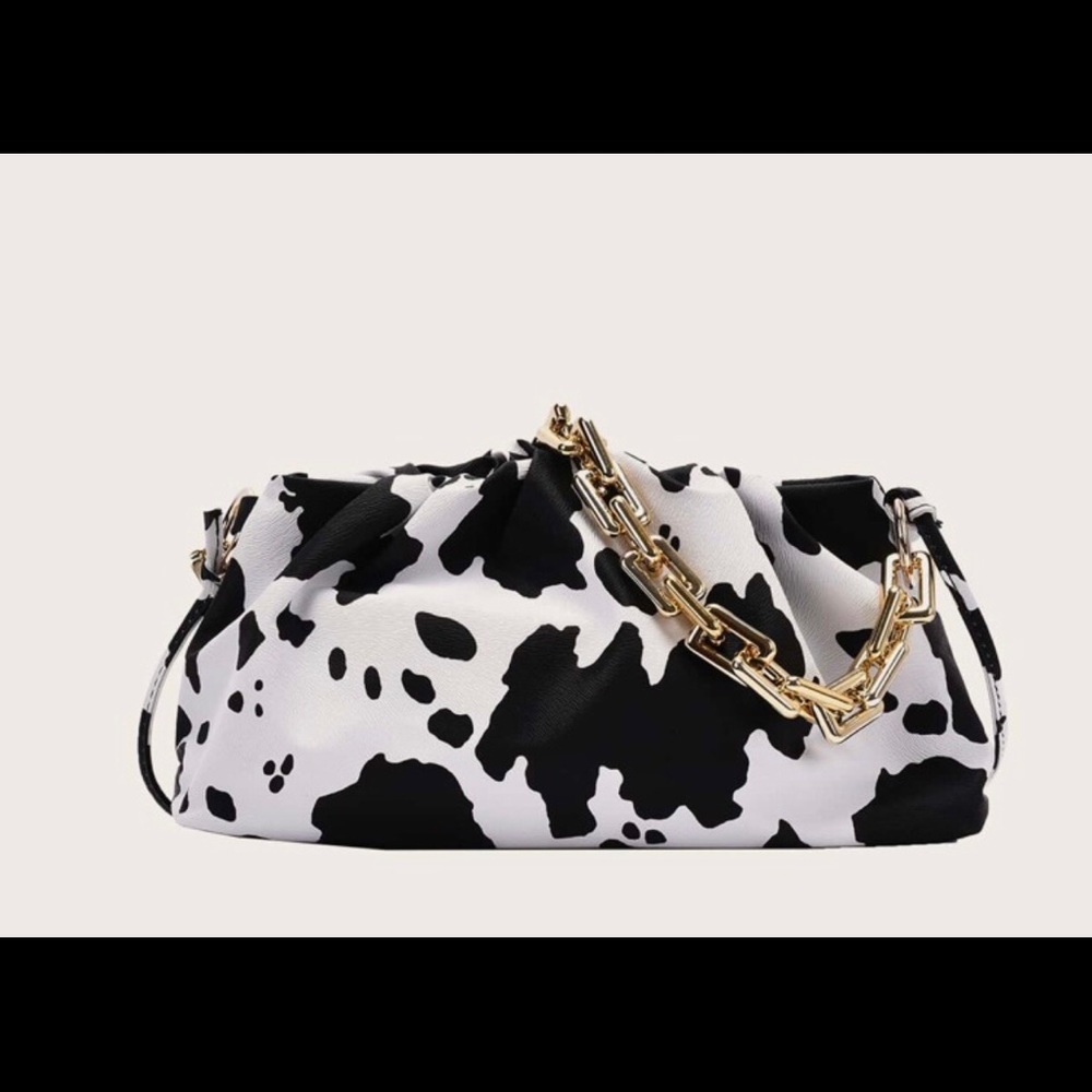 Cow Print Purse - Gem